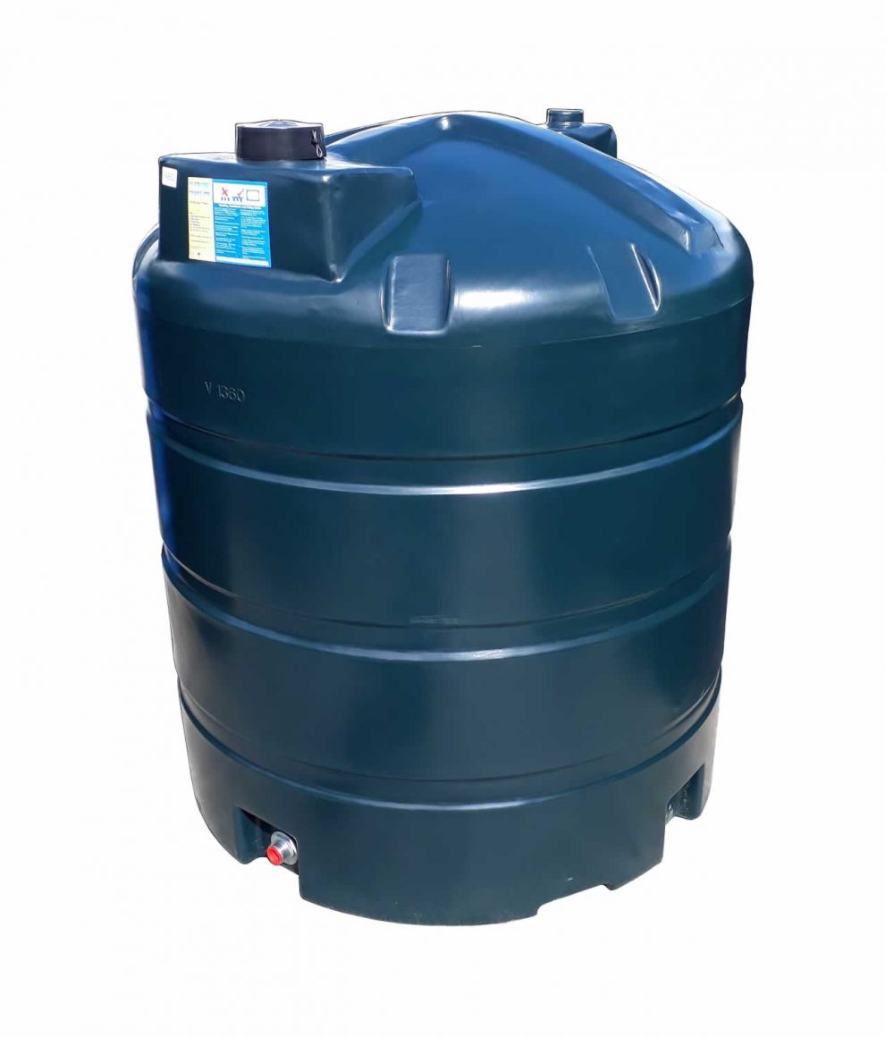 1360 Litre Vertical Single Skin Heating Oil Tank